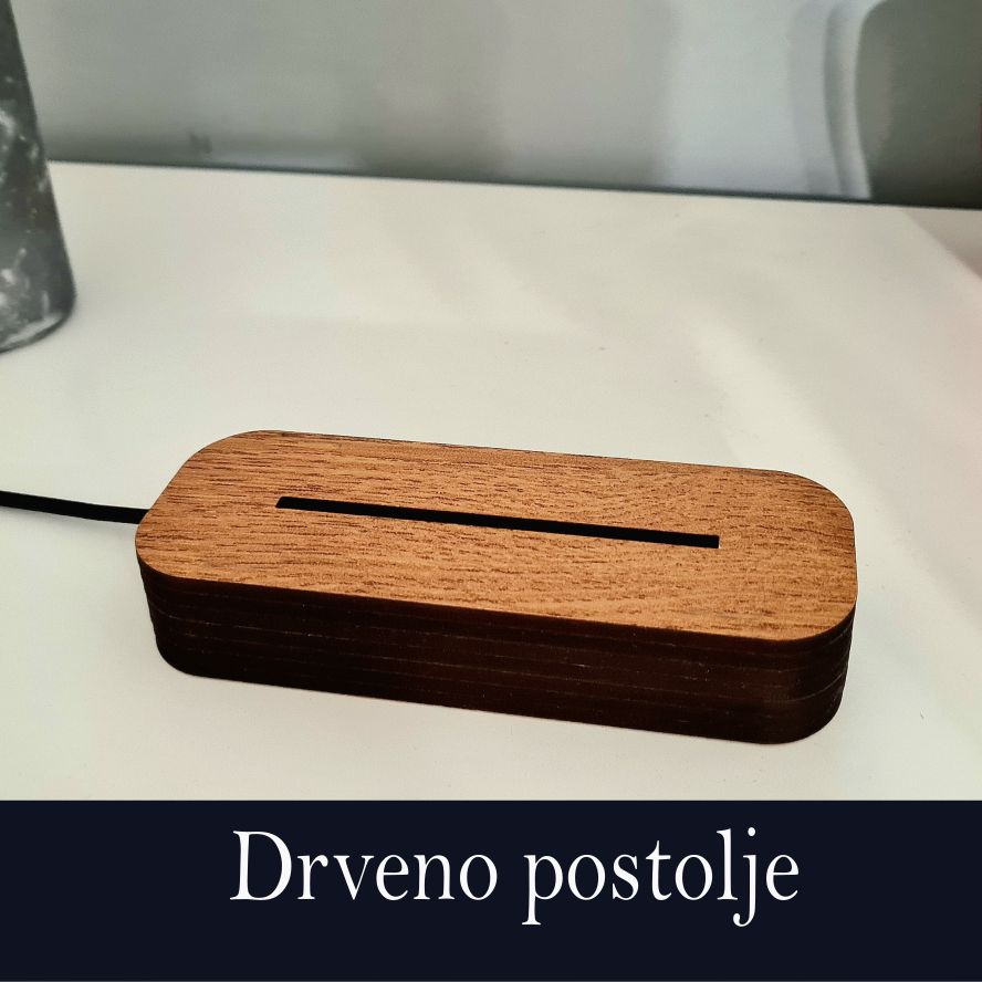 3D LED Lampe s Fotografijom | jetfoxdesign