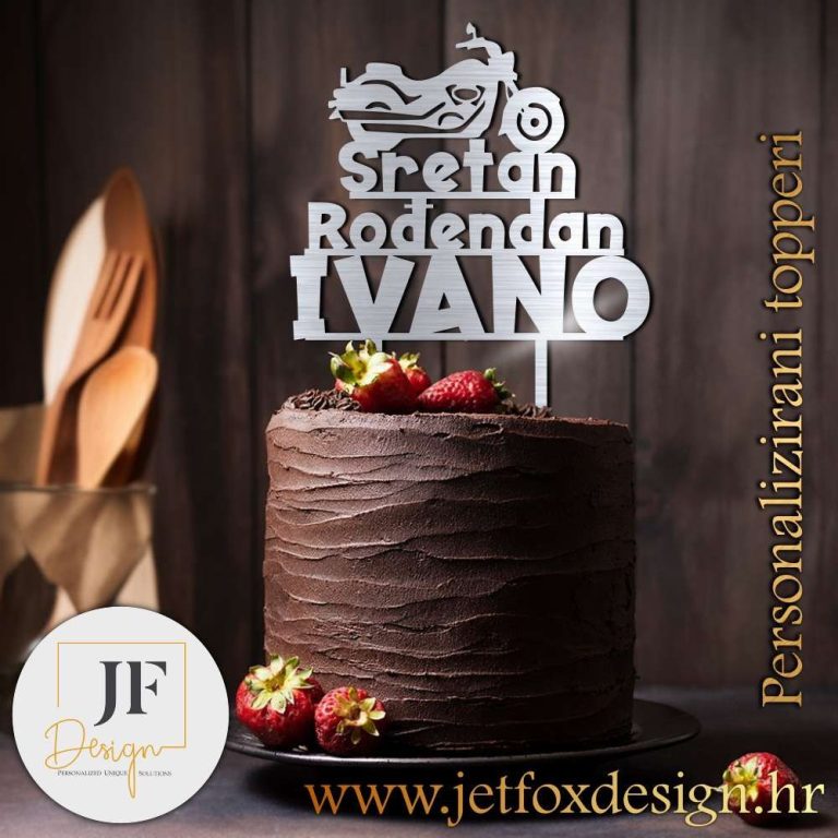 Topper za rođendan- Motor chopper